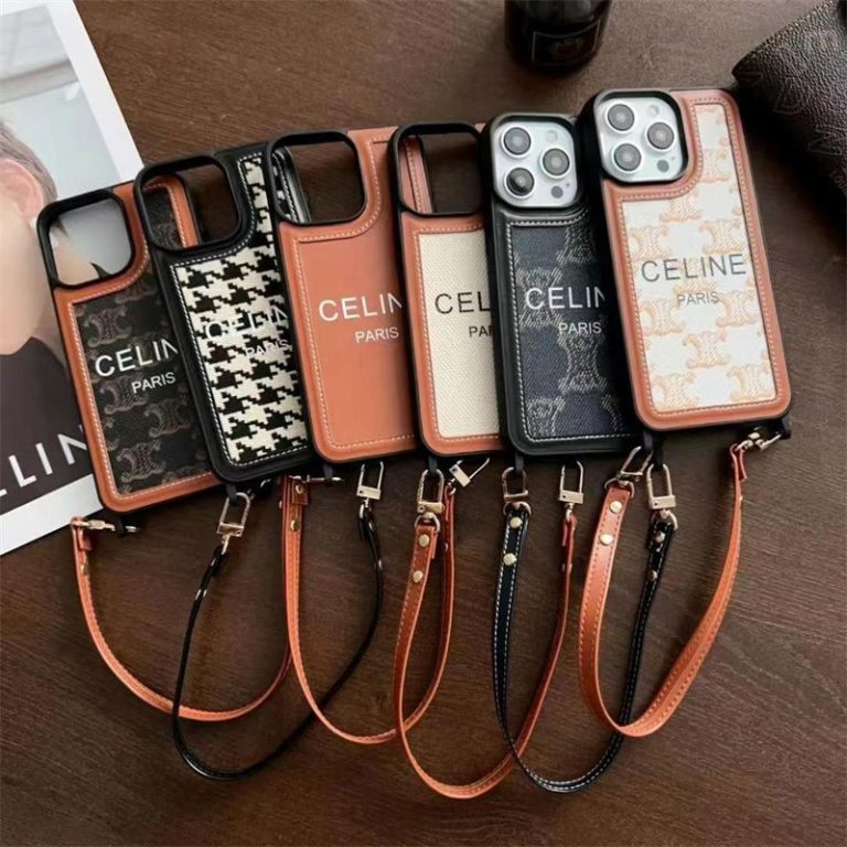 iphone16 ケース セリーヌ iphone16proケース 斜めがけ ブランド スマホ ショルダー ブランド コピー celine ...